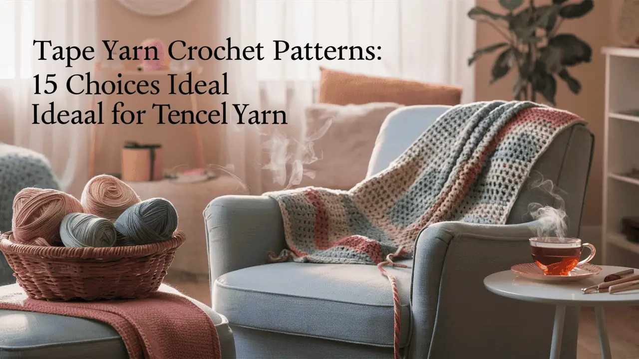 Tape Yarn Crochet Patterns: 15 Choices Ideal for Tencel Yarn