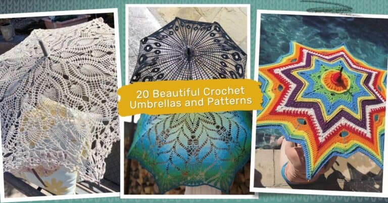 20 Beautiful Crochet Umbrellas and Patterns You Will Love!