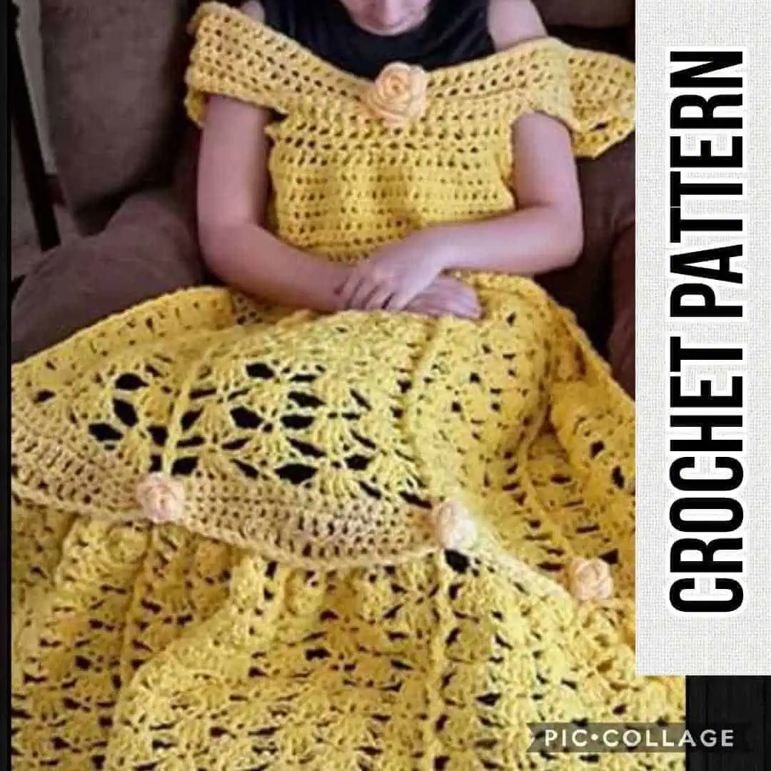 20 Crochet Princess Dress Blankets That Are Cute and Cozy