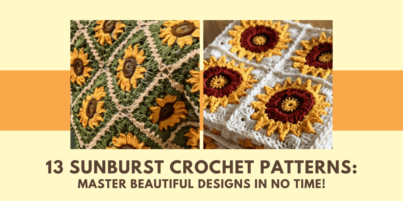 40 Sunburst Crochet Patterns: Master Beautiful Designs in No Time!