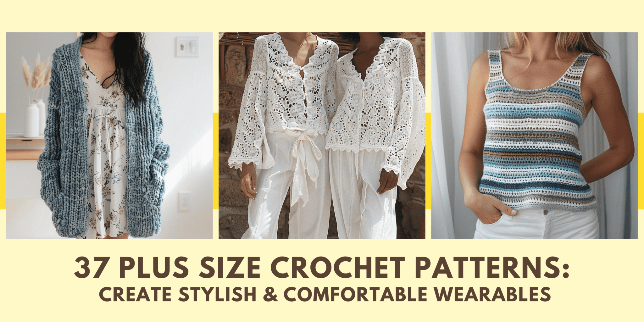 40 Plus Size Crochet Patterns Create Stylish And Comfortable Wearables