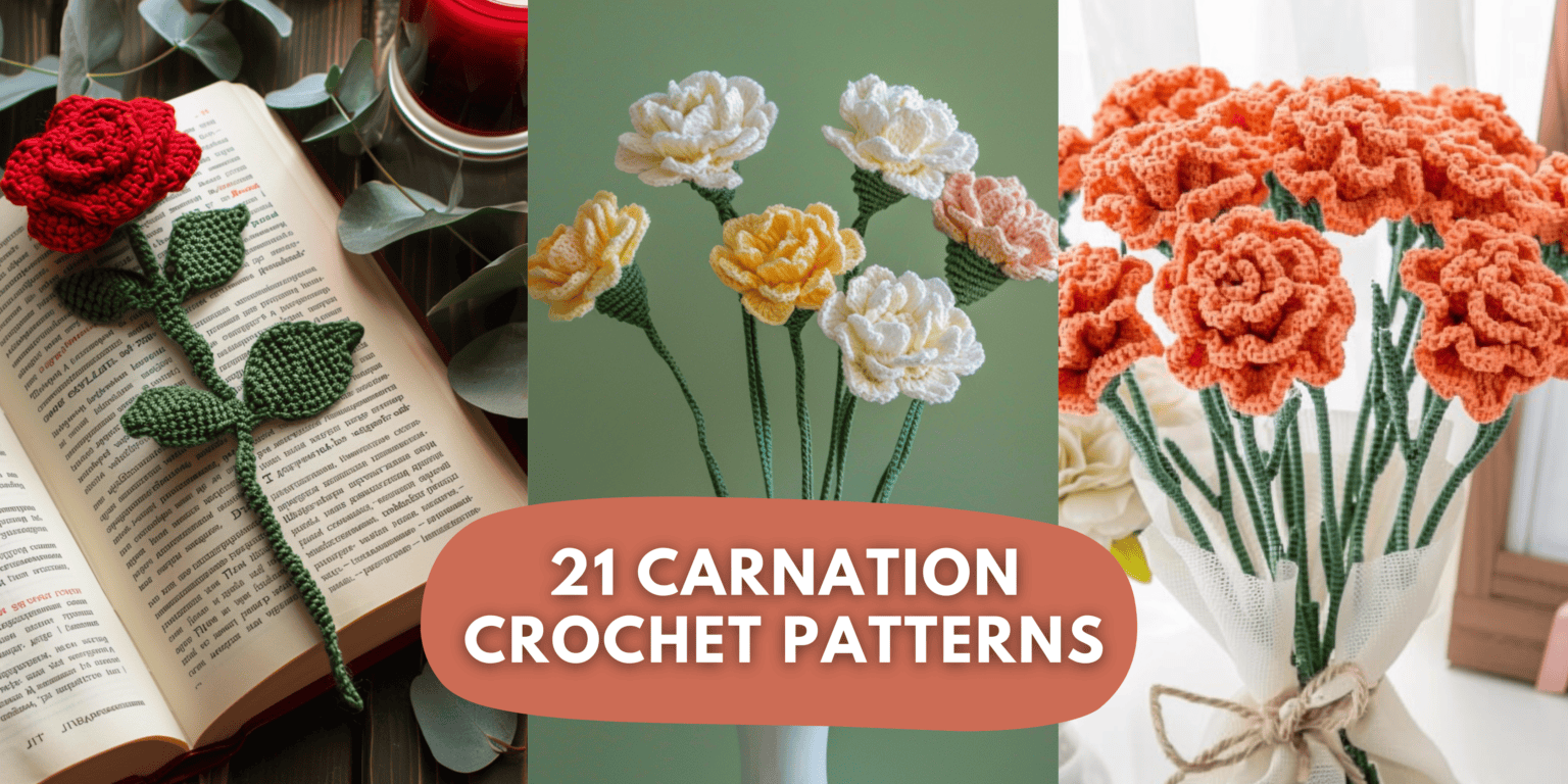 40 Carnation Crochet Patterns: Create Blooming Masterpieces at Home