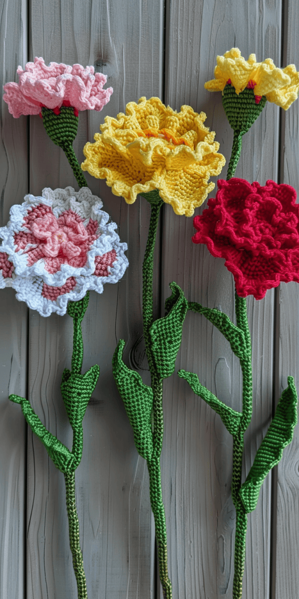 40 Carnation Crochet Patterns: Create Blooming Masterpieces at Home