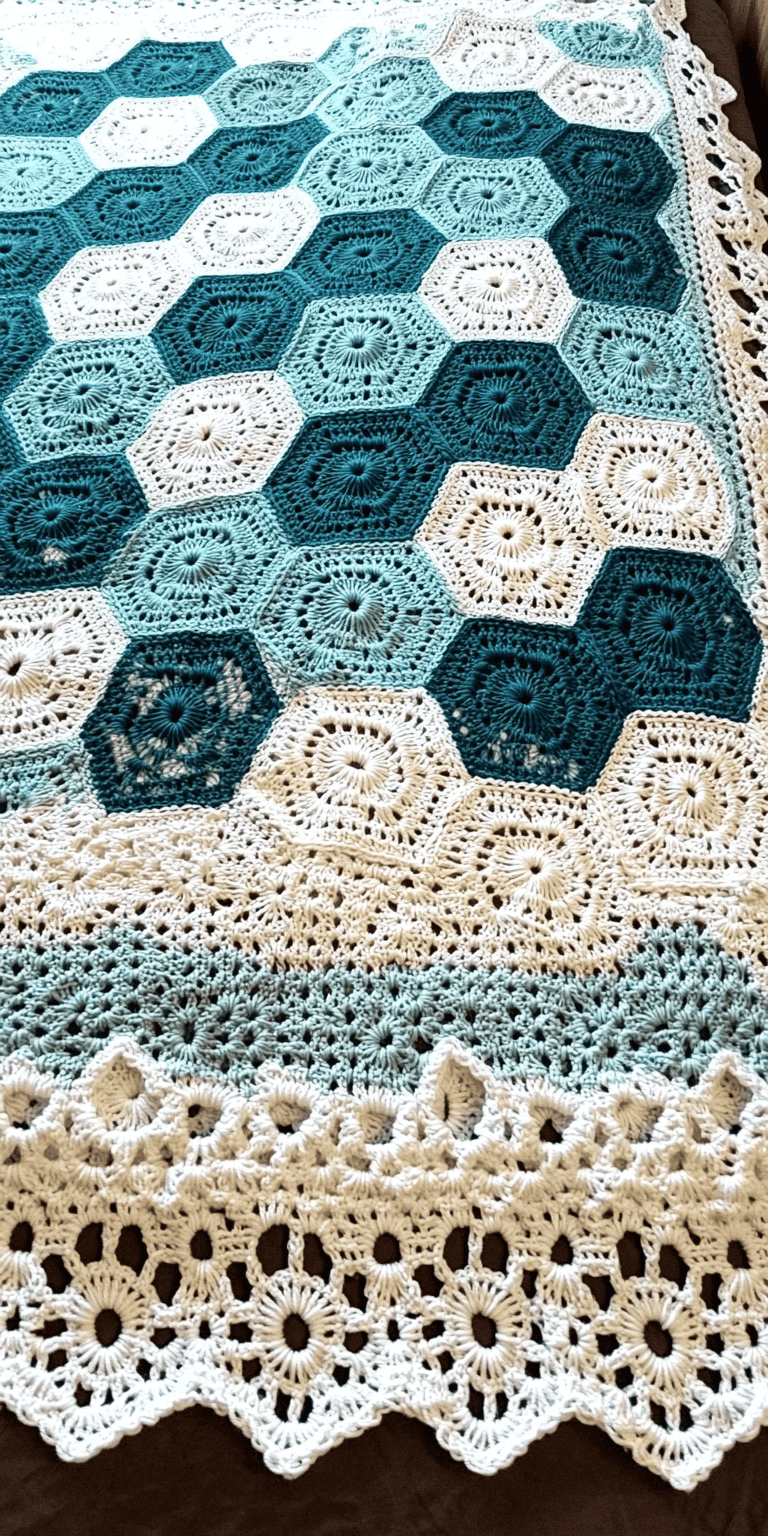 16 Hexagon Blanket Crochet Patterns: Add A Unique Touch To Your Home Decor