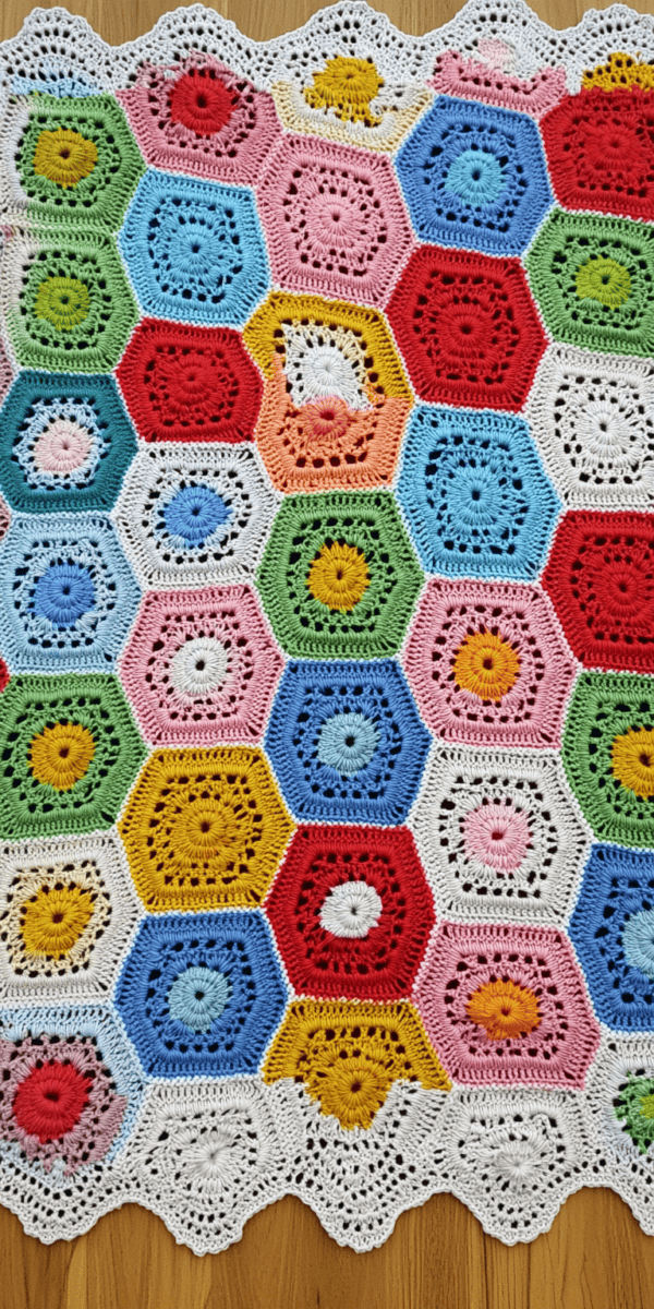 16 Hexagon Blanket Crochet Patterns: Add A Unique Touch To Your Home Decor