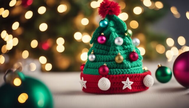 16 Christmas Tree Hat Crochet Patterns: Add Festive Cheer to Your ...