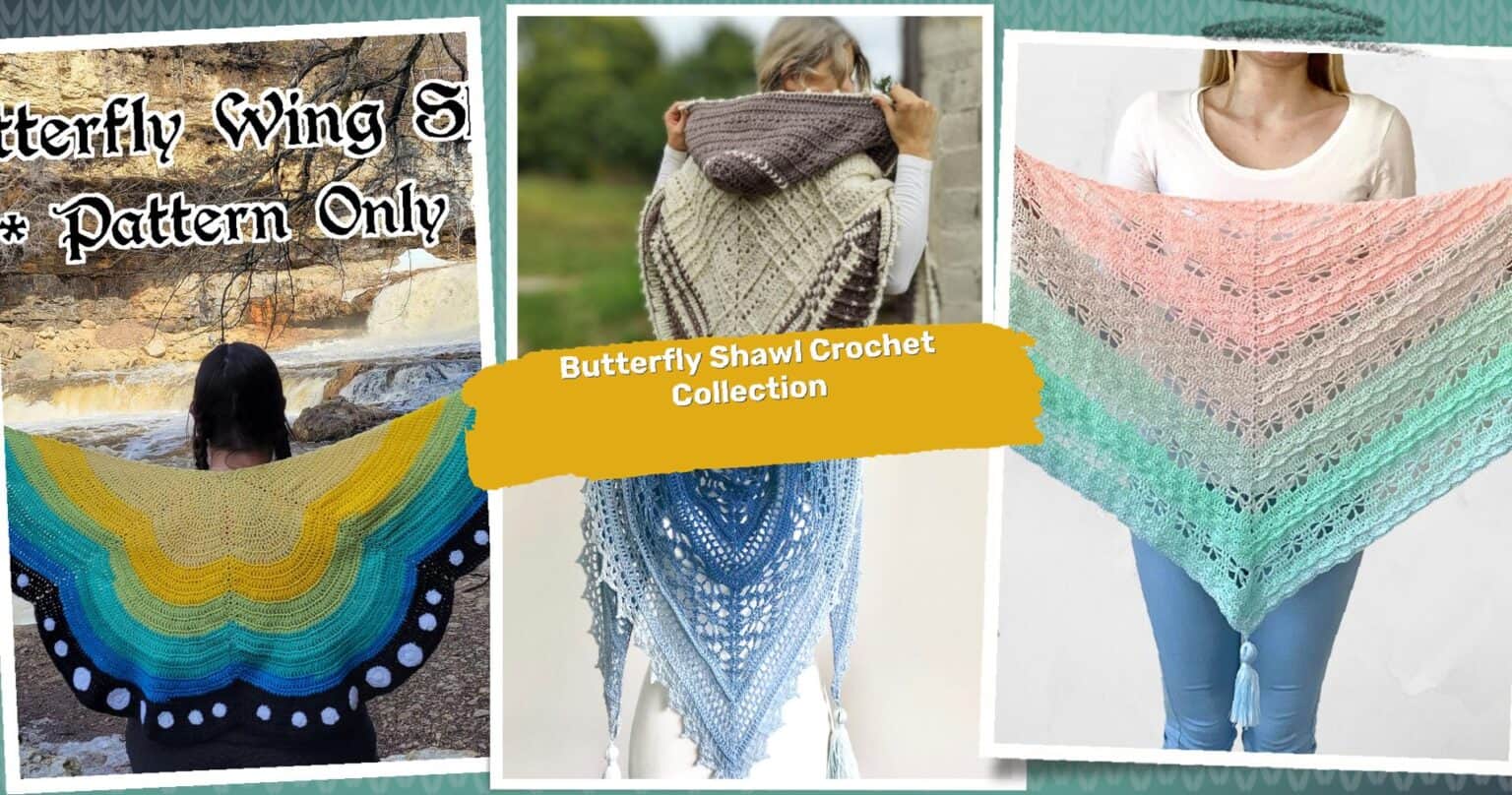 40 Butterfly Shawl Crochet Patterns: Enrich Your Craft With Stunning ...