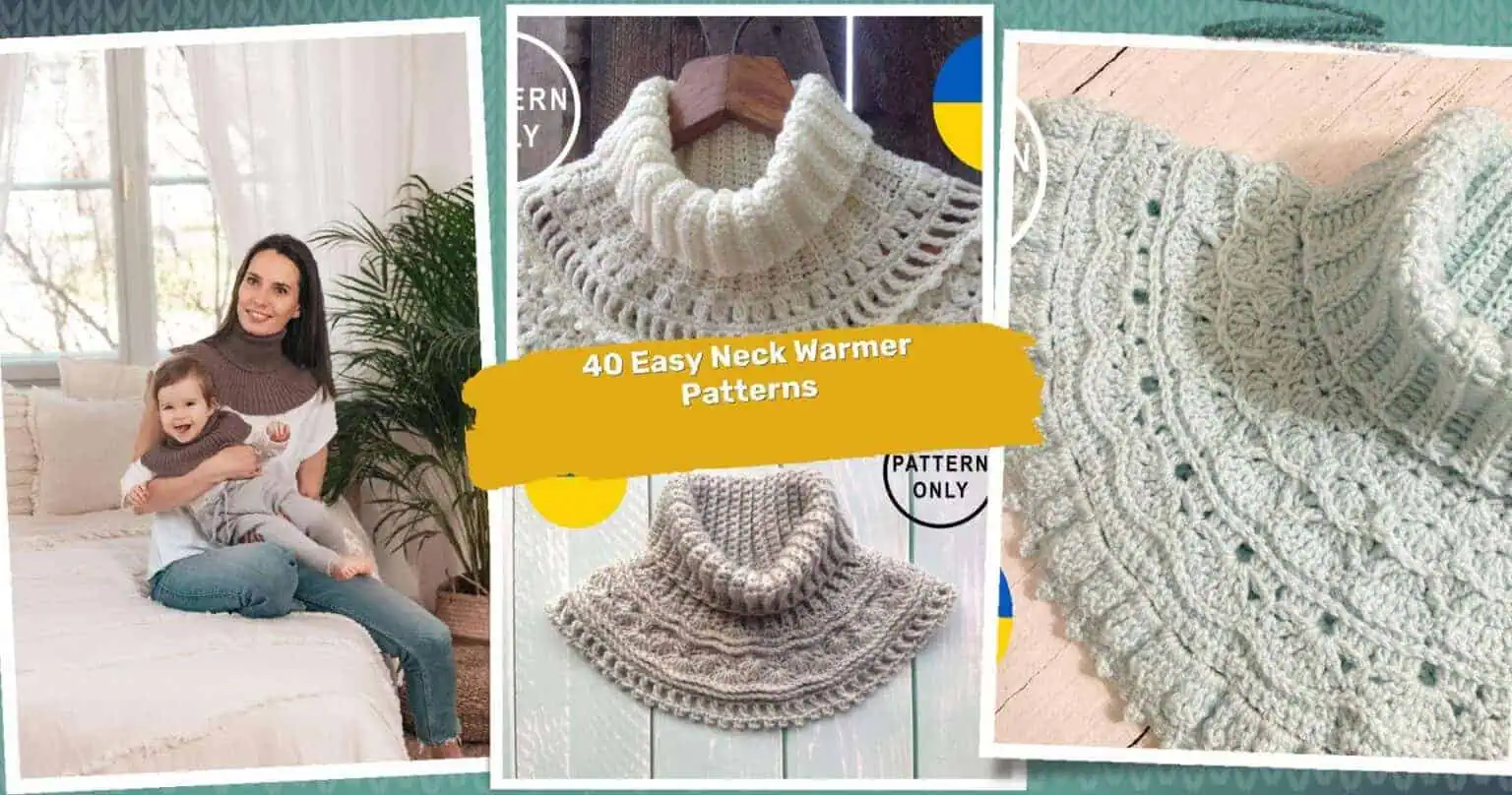 40 Neck Warmer Crochet Patterns: Fashionable DIY Projects for Beginners