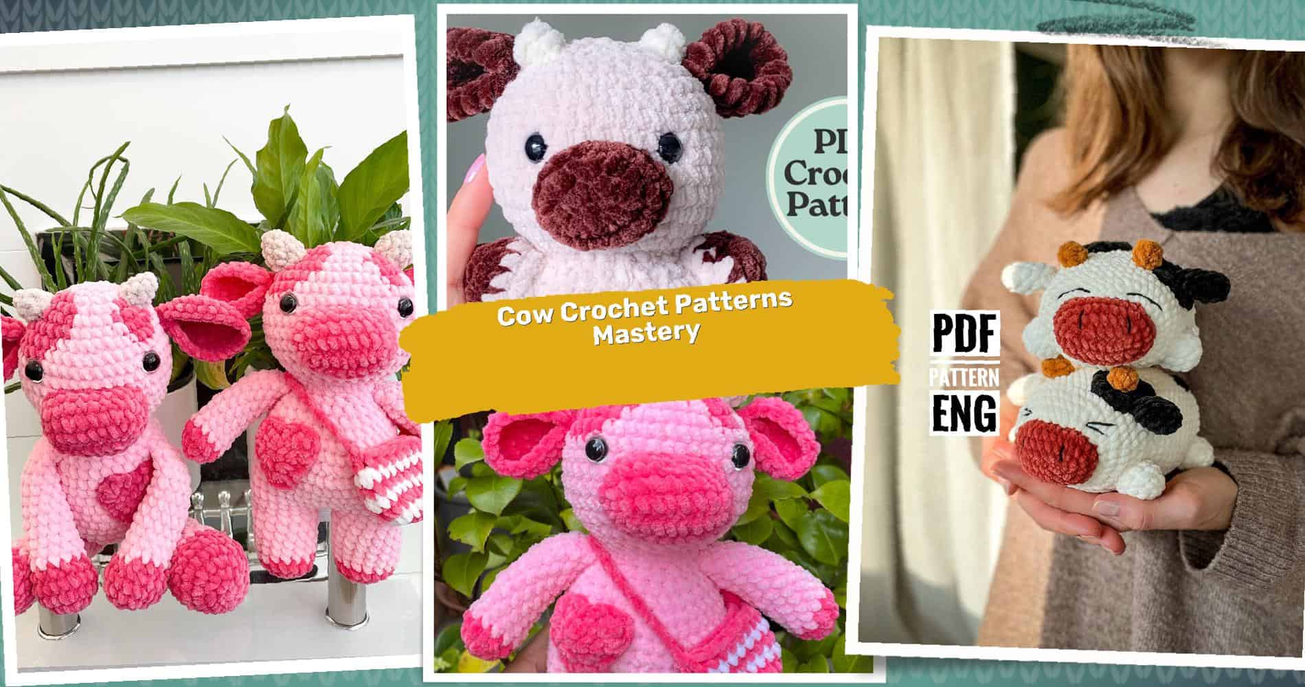 34 Cow Plush Crochet Pattern: Master Adorable Farmyard Crafts Today!